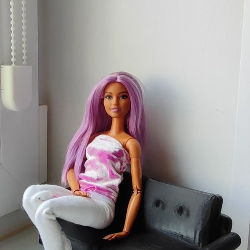 🪑 1:6 scale sofa and chair for dolls | STL file for 3D printing ...