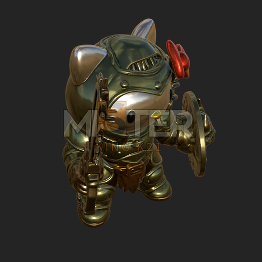 👋 Hello Kitty Doom The Dark Ages Cosplay・ 3D File for 3D printing・Cults