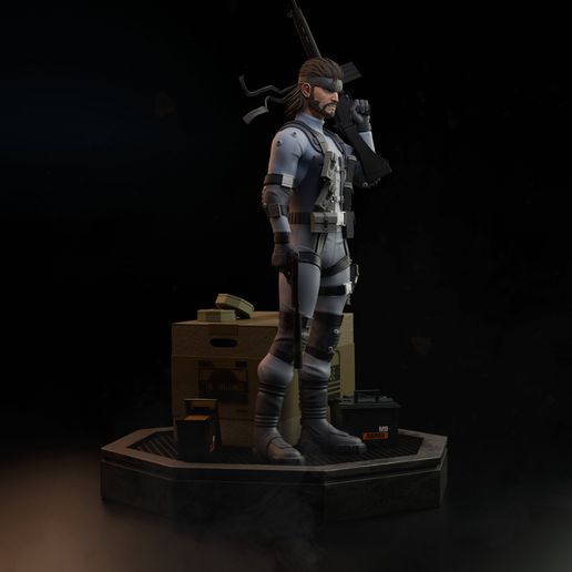 🐍 Solid Snake - Figure・ STL File for 3D printing・Cults
