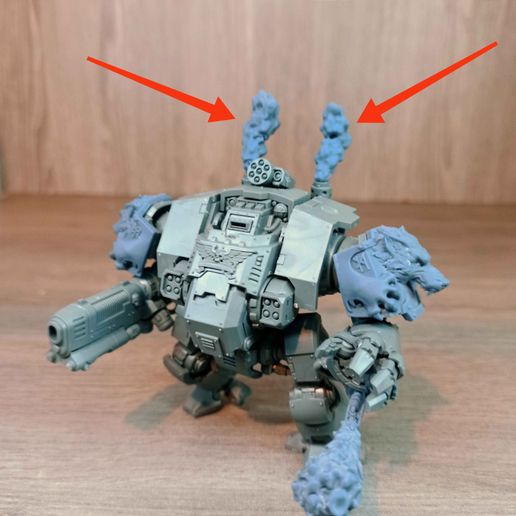 🚬 Smoke & Fire Mech Kit・ 3D File for 3D printing・Cults