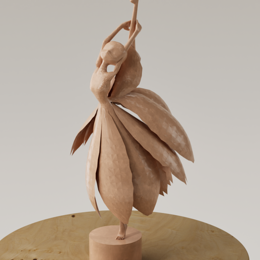 STL file Sculpture - Contemporary Art - Ballerina - low poly 🗿 ・Model ...
