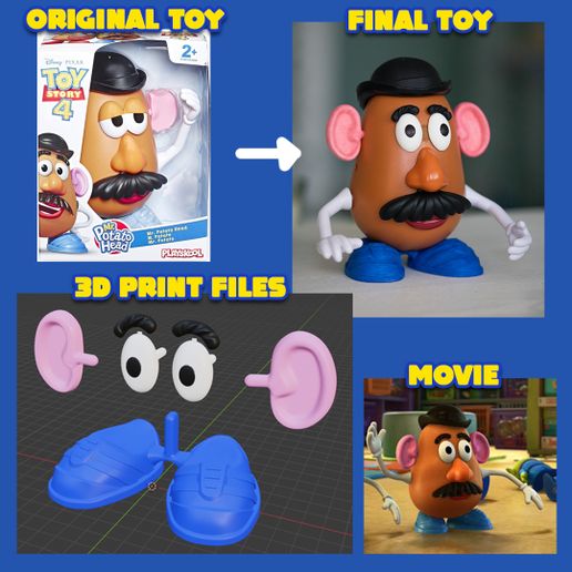 Toy Story Collection Mr Potato Head Custom Eyes