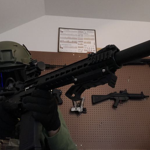 Fichier Stl Gratuit Airsoft Poignée Avant Coudée Pour Pic Rail・design à