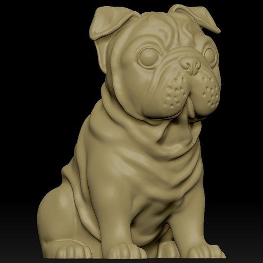STL file Bully Dog 3D print model 3D print model 🐕 (OBJ)・3D print ...