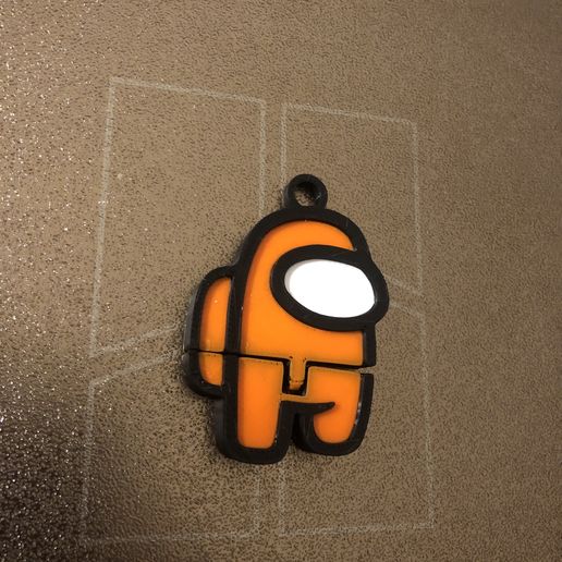 arquivo STL Among us keychain flexi 🗝️ ・Modelo para download e ...