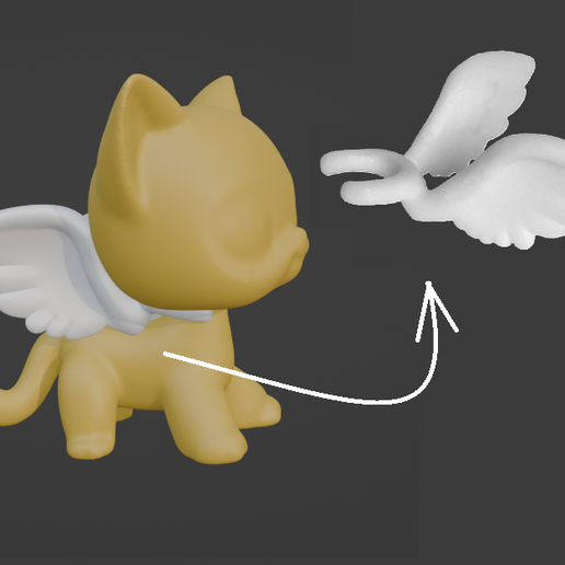 👼 LPS wings accessories littlest pet shop angel・ STL File for 3D ...