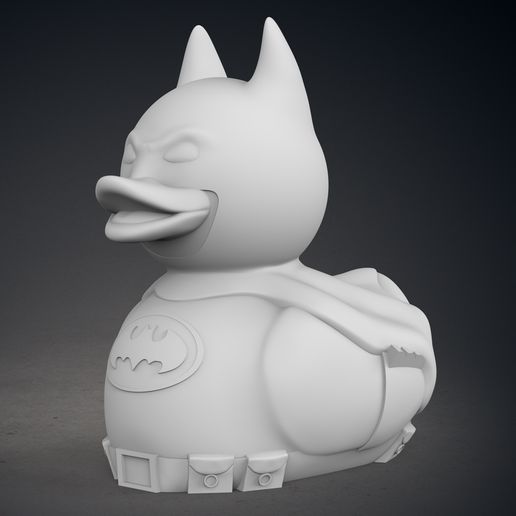 🦆 Cute Batman Rubber Duck・ STL File for 3D printing・Cults