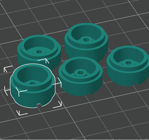 STL file 17.3MM RIMS FOR SLOT CARS 🎲 ・3D printer design to download・Cults