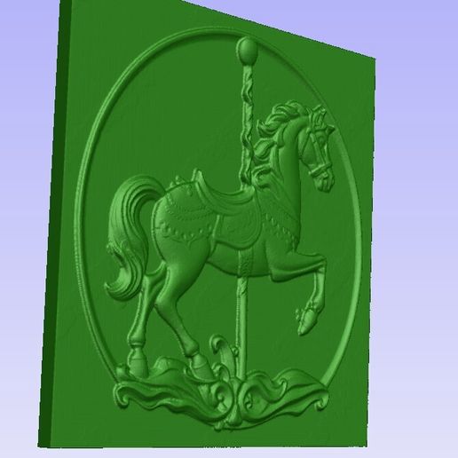 🎠 Carousel Horse・Free STL File for 3D printing and CNC machining ...