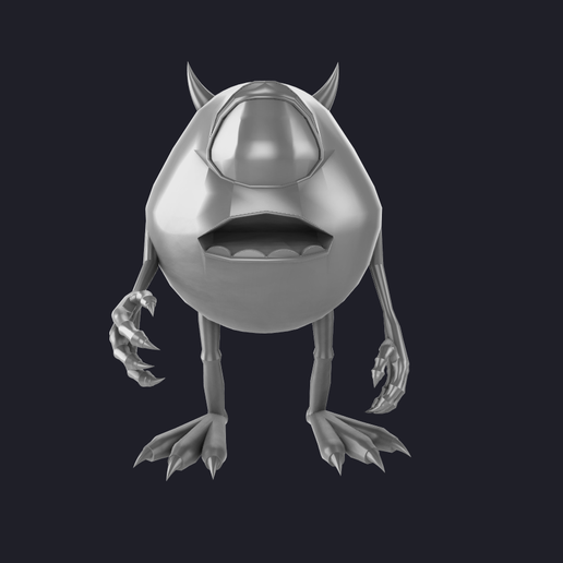 wazowski monster with sharp