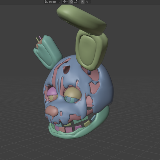 🎬 Springtrap FNAF 2 MOVIE Head Cosplay Prototype・Fichier 3MF pour ...