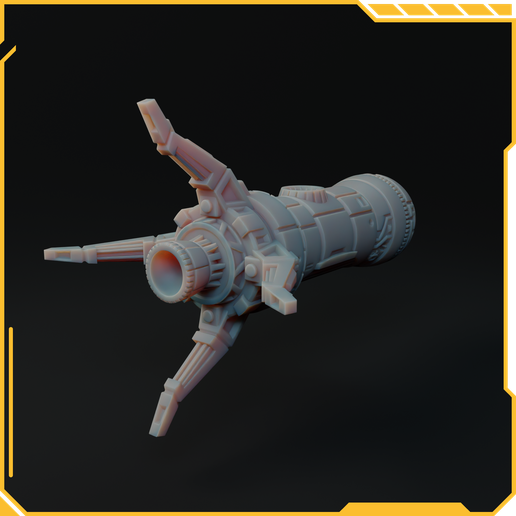 🚢 Scout-class jump ship・Free STL File for 3D printing・Cults