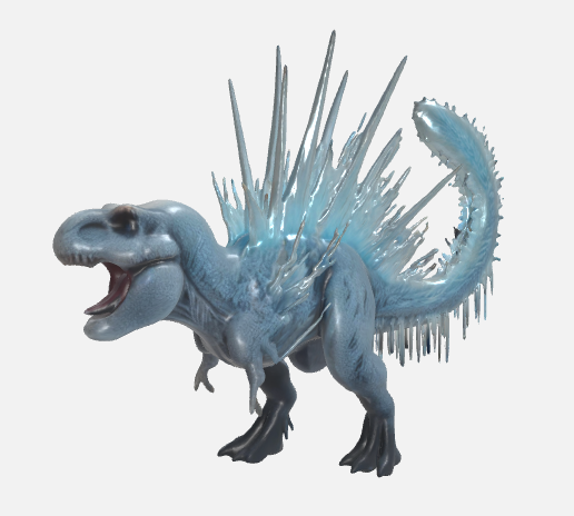 🦖 T-Rex ice crystal・Free STL File for 3D printing・Cults