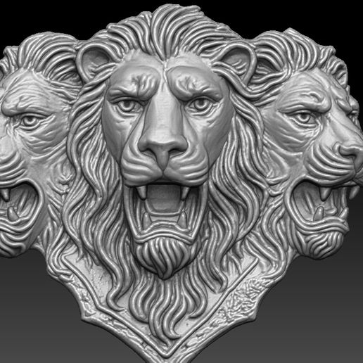 🦁 Lion CNC Relief Model・ STL File for 3D printing・Cults