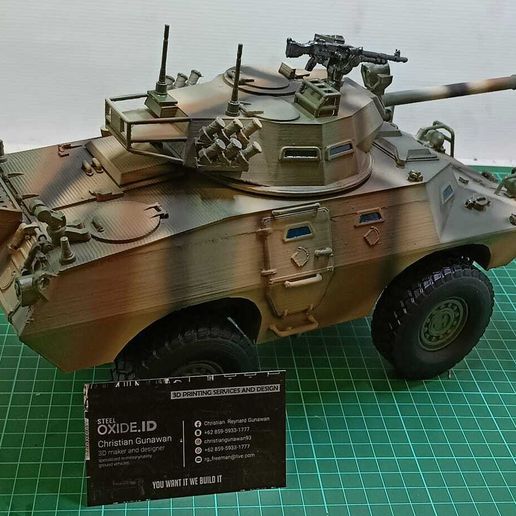 🇺🇸 US Cadillac V-150 Commando 90mm turret MECAR 90/28・ STL File for 3D ...
