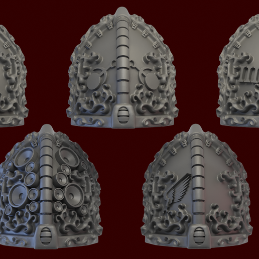 🧸 Satyr-9 Shoulder Pauldrons・ 3D File for ・Cults