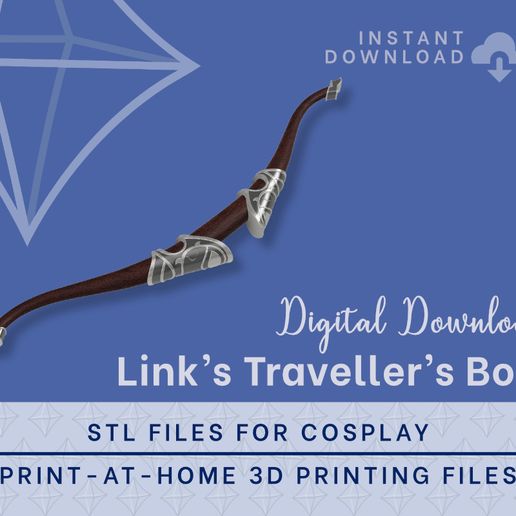 🔗 Link Traveller's Bow STL Files - Zelda Breath of the Wild Cosplay ...