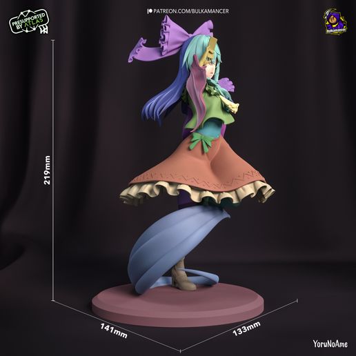 🎀 Reimu Hakurei | Touhou Project | 219mm・ 3D File for 3D printing・Cults