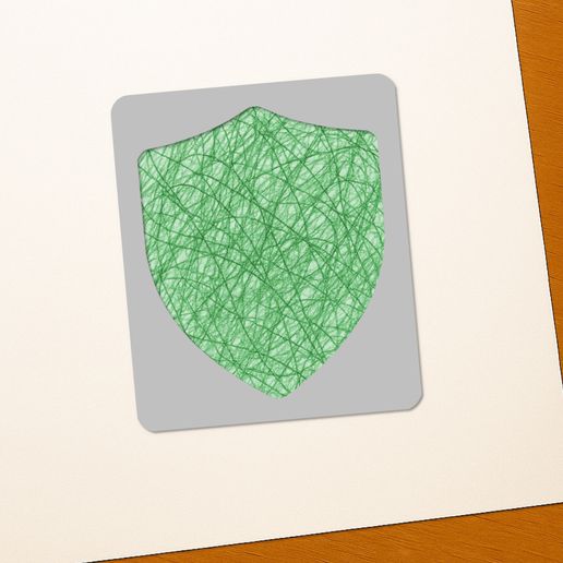 shield drawing template