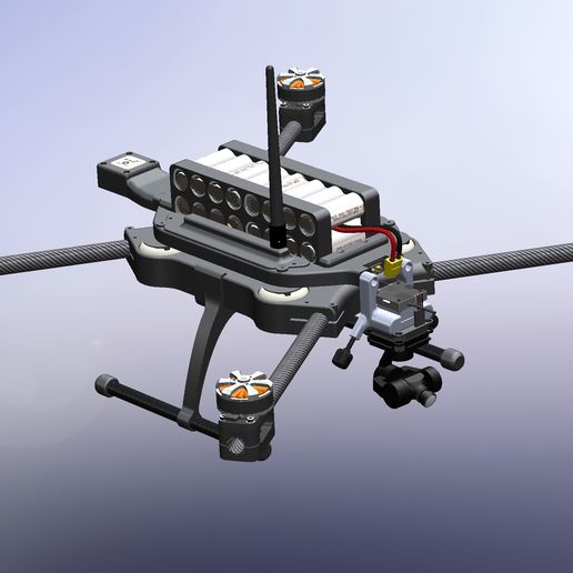 ⚽ Drone Quadcopter・ STL File for 3D printing・Cults