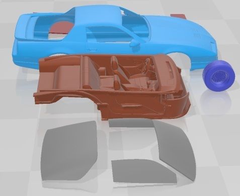 🚗 Pontiac Firebird Trans Am 1988 Printable Car・ 3D File for 3D printing ...