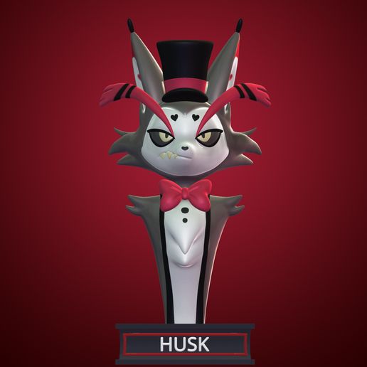 STL file husk hazbinhotel fanart status 👾 (OBJ)・3D print object to ...