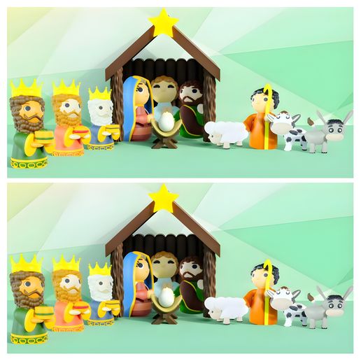 🎄 3D Printable Nativity Scene - High-Quality Christmas Decor・ STL File ...