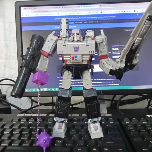 🤖 BPF Megatron Mace・Free STL File for 3D printing・Cults