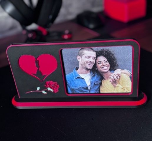 arquivo STL Picture frame for Anniversary /Wedding/Valentine`s Day ...