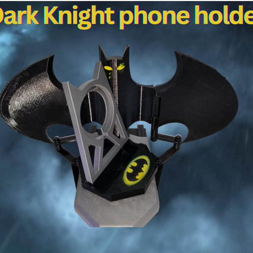 📞 THE DARK KNIGHT - ROTATING PHONE HOLDER WITH WITH WIRELESS CHARGER ...