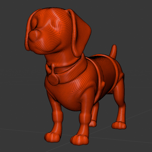 🐕 Cartoon Dog 3D Printable STL – Cute Pup Figurine for Printing・ STL ...