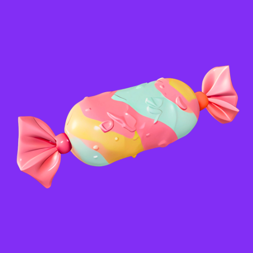 3d style candy