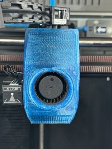 3D printed CREALITY K1, K1C, K1 MAX, HIGH PERFORMANCE AIR DUCT TOOLHEAD COVER FAN • made with K1 ...