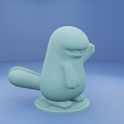 🐉 Pokemon nº 195 Quagsire・Archivo STL para Impresión 3D・Cults