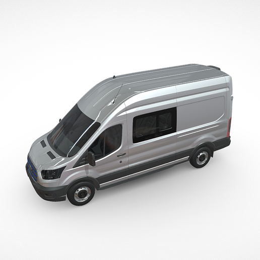 Fichier STL Ford E-Transit Double Cab Van 🚐⚡ ⚡ (OBJ)・Modèle à imprimer ...