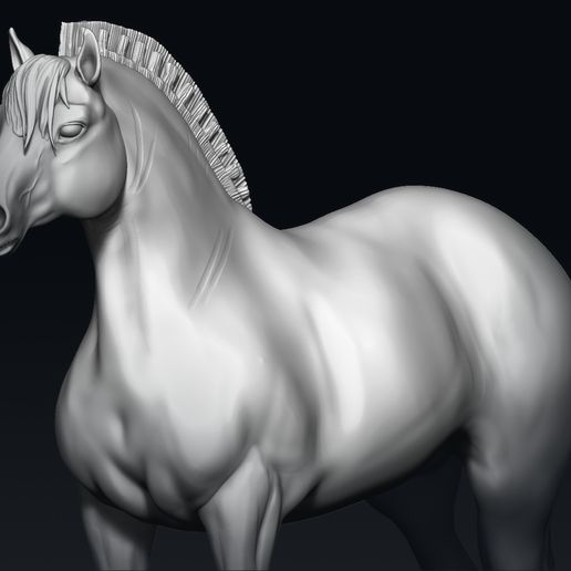 🐎 Fjord Pony model・Free STL File for 3D printing・Cults