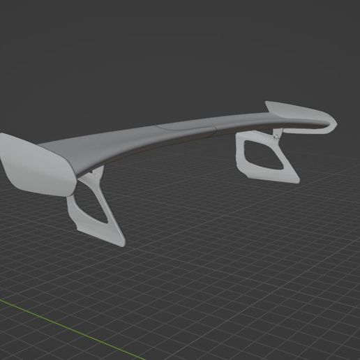 🪶 Gt3RS Style Rear air Foil・ STL File for 3D printing・Cults