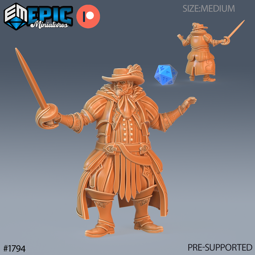 3D file Noble Human Set ‧ DnD Miniature ‧ Tabletop Miniatures ‧ Gaming ...