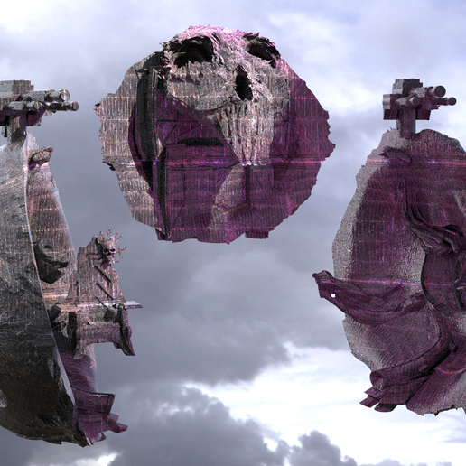 🏛️ Nordor asteroid interior full collection・Archivo OBJ para ・Cults