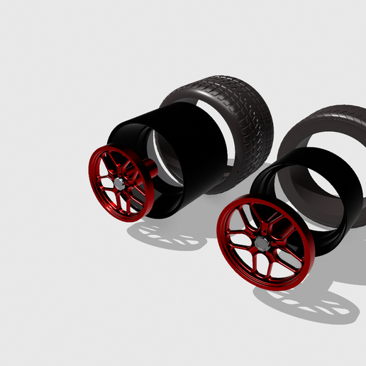 🛞 Pro Street Wheel & Tyre DDA Torana・ STL File for 3D printing・Cults