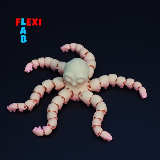 🐙 Flexi Octopus with outstretched tongue - Flexi LAB・ STL File for 3D ...