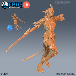 3D file Elven Moon Runner ‧ DnD Miniature ‧ Tabletop Miniatures ...