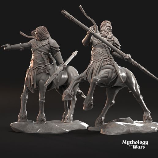 3D file 2x Centaurs with Lance/Gija | Zeus | Mythology at Wars 🦸 ・3D ...