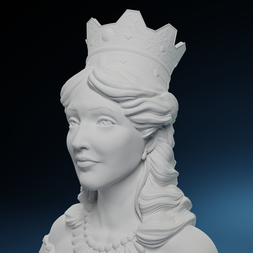 👤 Maria Lionza Bust of 1/3 power 150 mm・ STL File for 3D printing・Cults