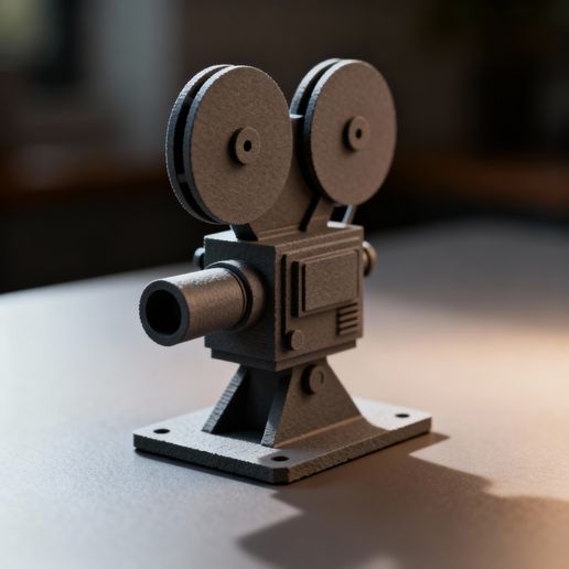 🎦 Vintage Cinema Camera STL | Retro Film Projector 3D Print・ 3D File ...