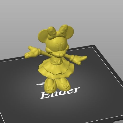 OBJ file minnie mouse STATUE DECORATION 🐁 ・3D printer model to download ...