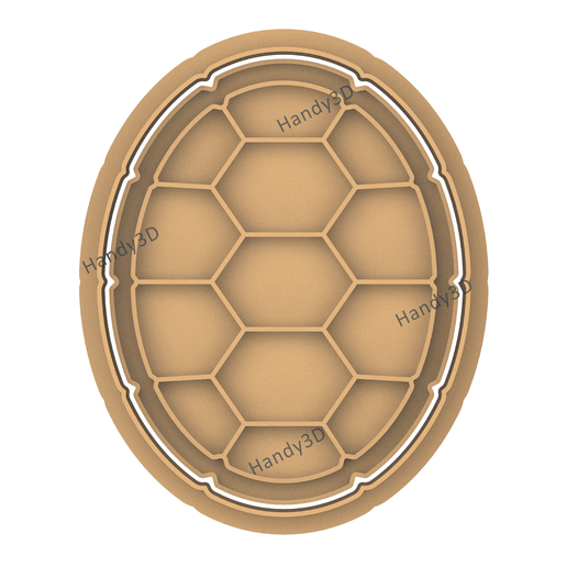 STL file Turtle Shell 8cm cookie cutter 🐢 ・3D printing model to ...