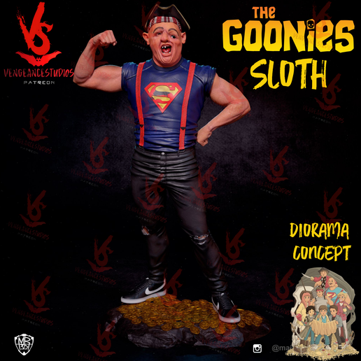 🦥 Sloth e Sloth e Chunk Os Goonies・Arquivo 3D para Impressão 3D・Cults