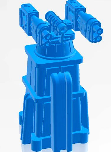 🎲 Auto-Cannon Defense Turret Tower・ STL File for 3D printing・Cults
