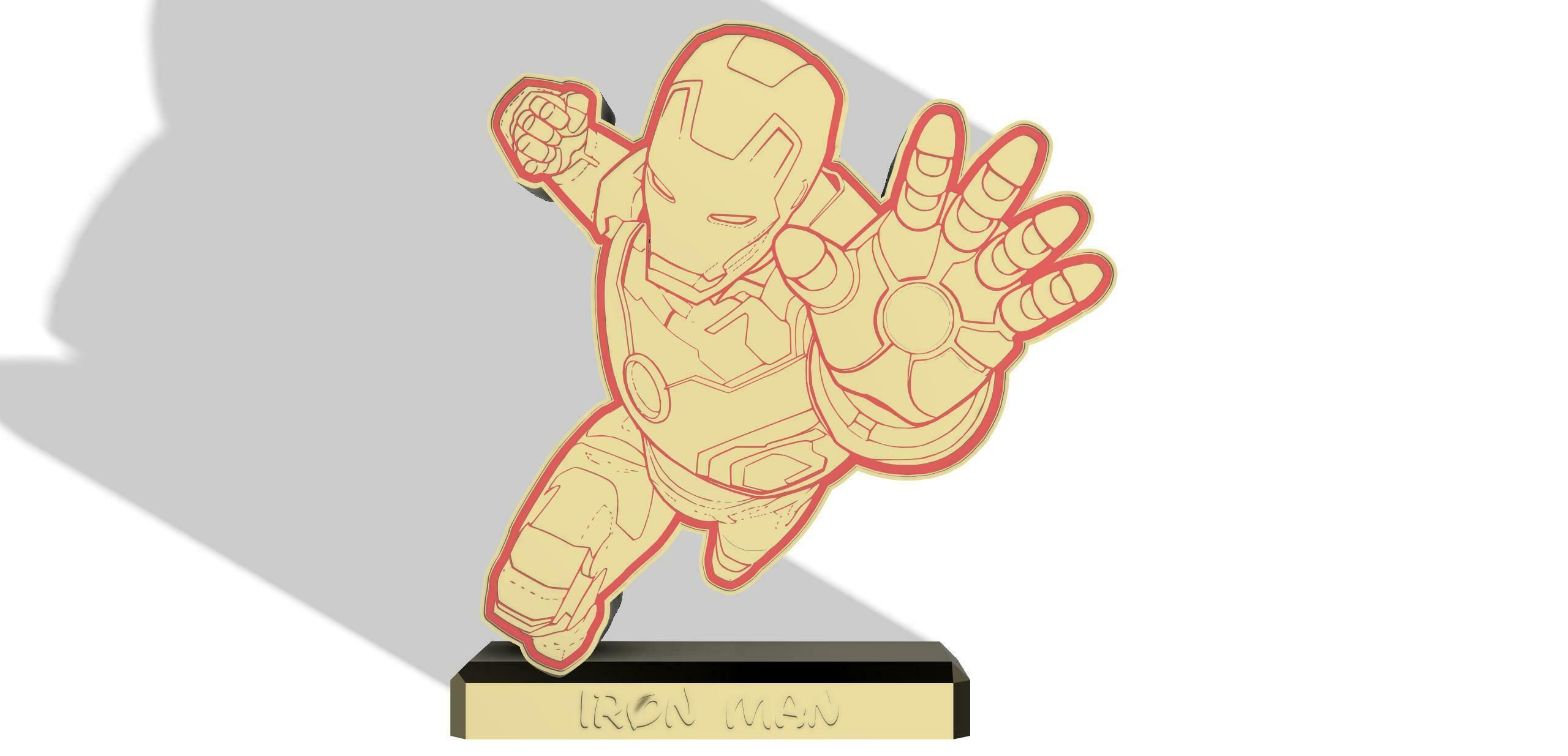 Fichier STL lampe iron man・Modèle à imprimer en 3D à télécharger・Cults